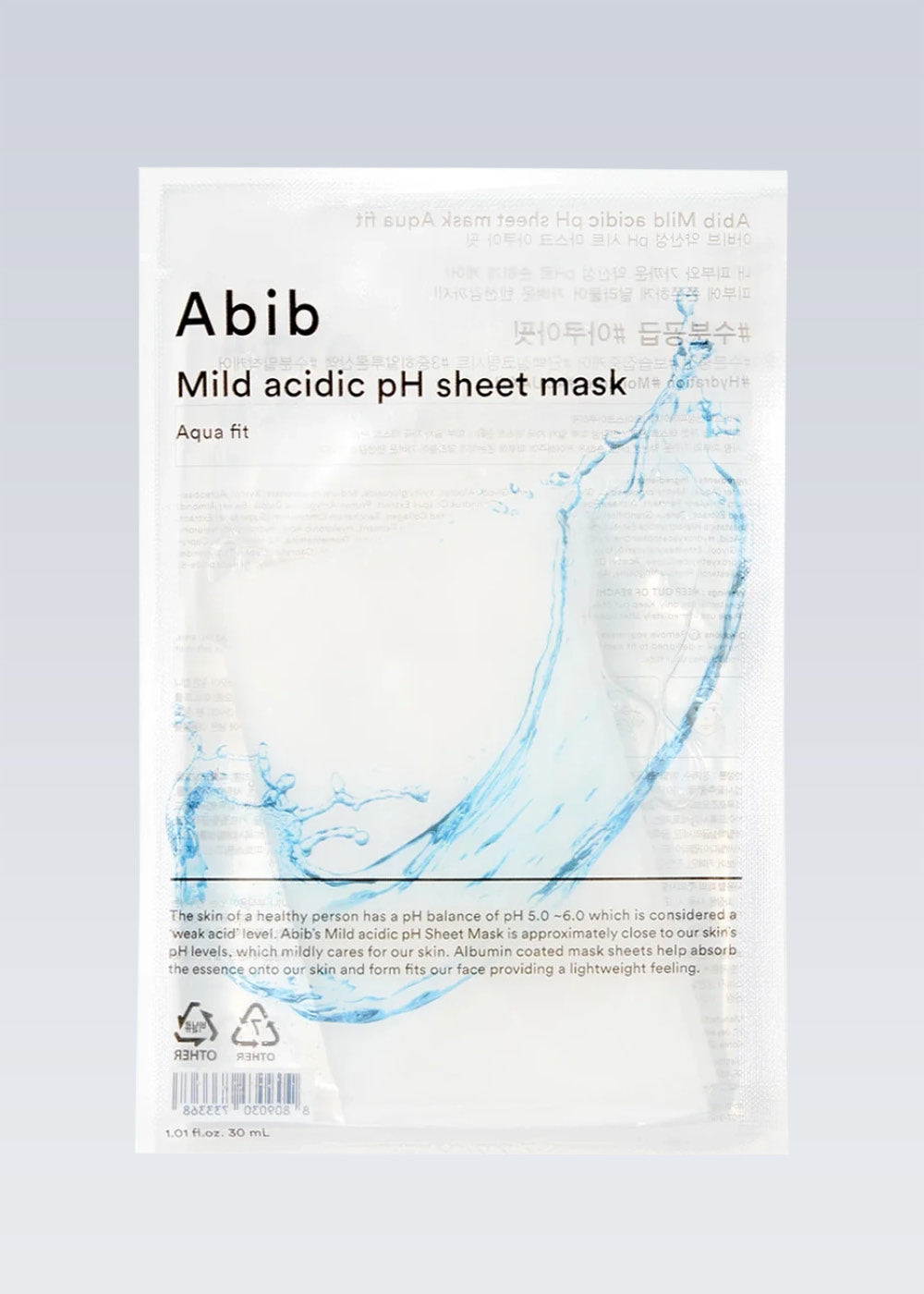 Abib Mild Acidic pH Sheet Mask Aqua Fit – Shop Miss A
