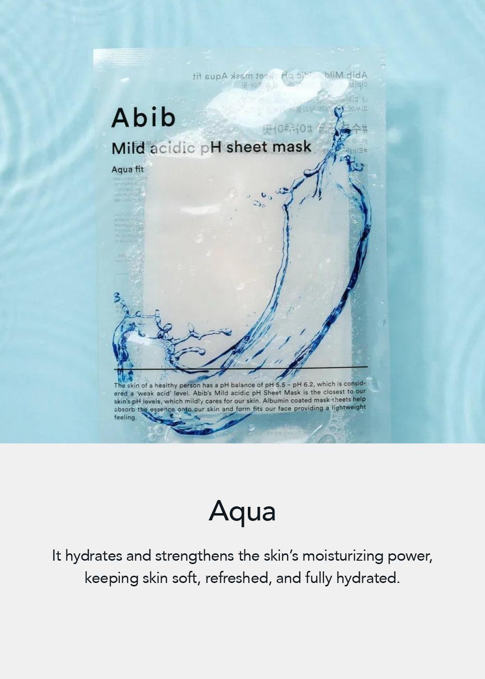 Abib Mild Acidic pH Sheet Mask Aqua Fit – Shop Miss A