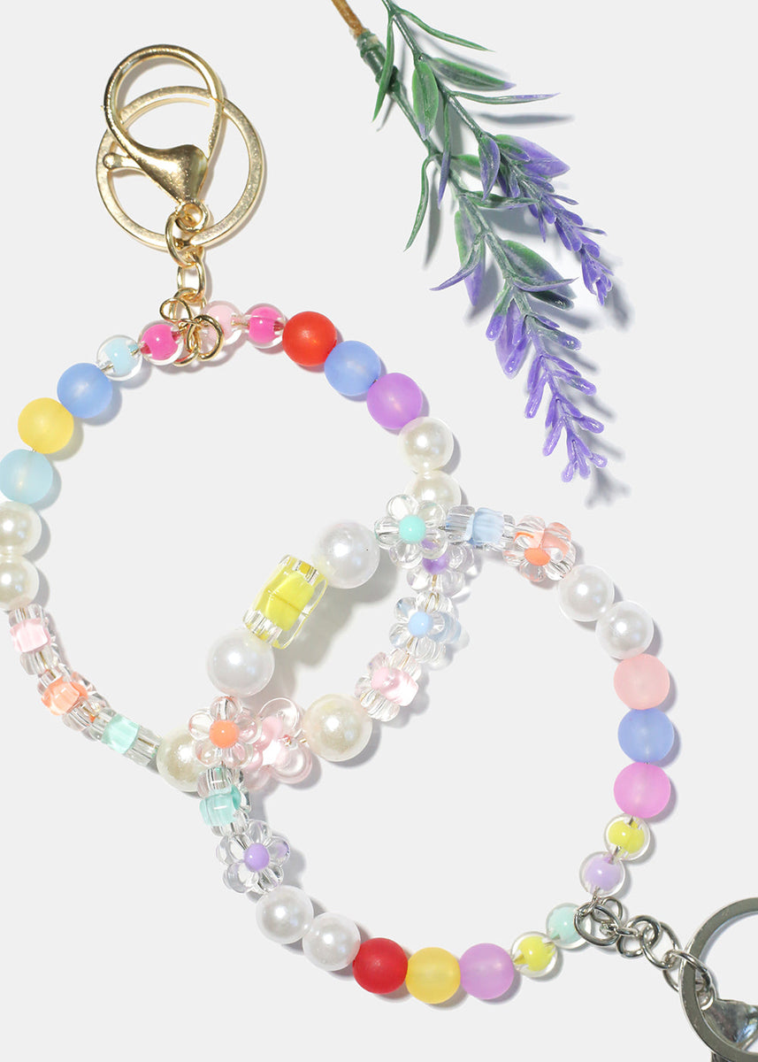 Beads & Flowers Key Ring – Shop Miss A