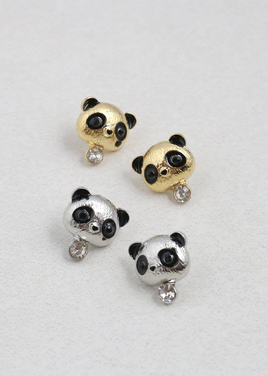 Cute Panda Earring Studs – Shop Miss A
