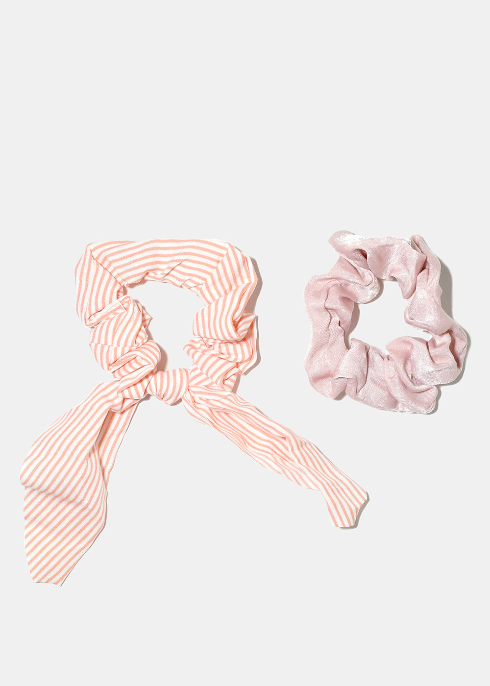 2-Piece Striped Bow Scrunchies – Shop Miss A