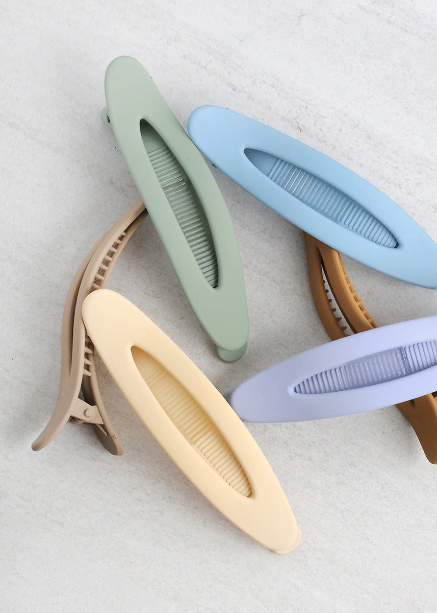 Large Matte Pastel Flat Hair Clips – Shop Miss A