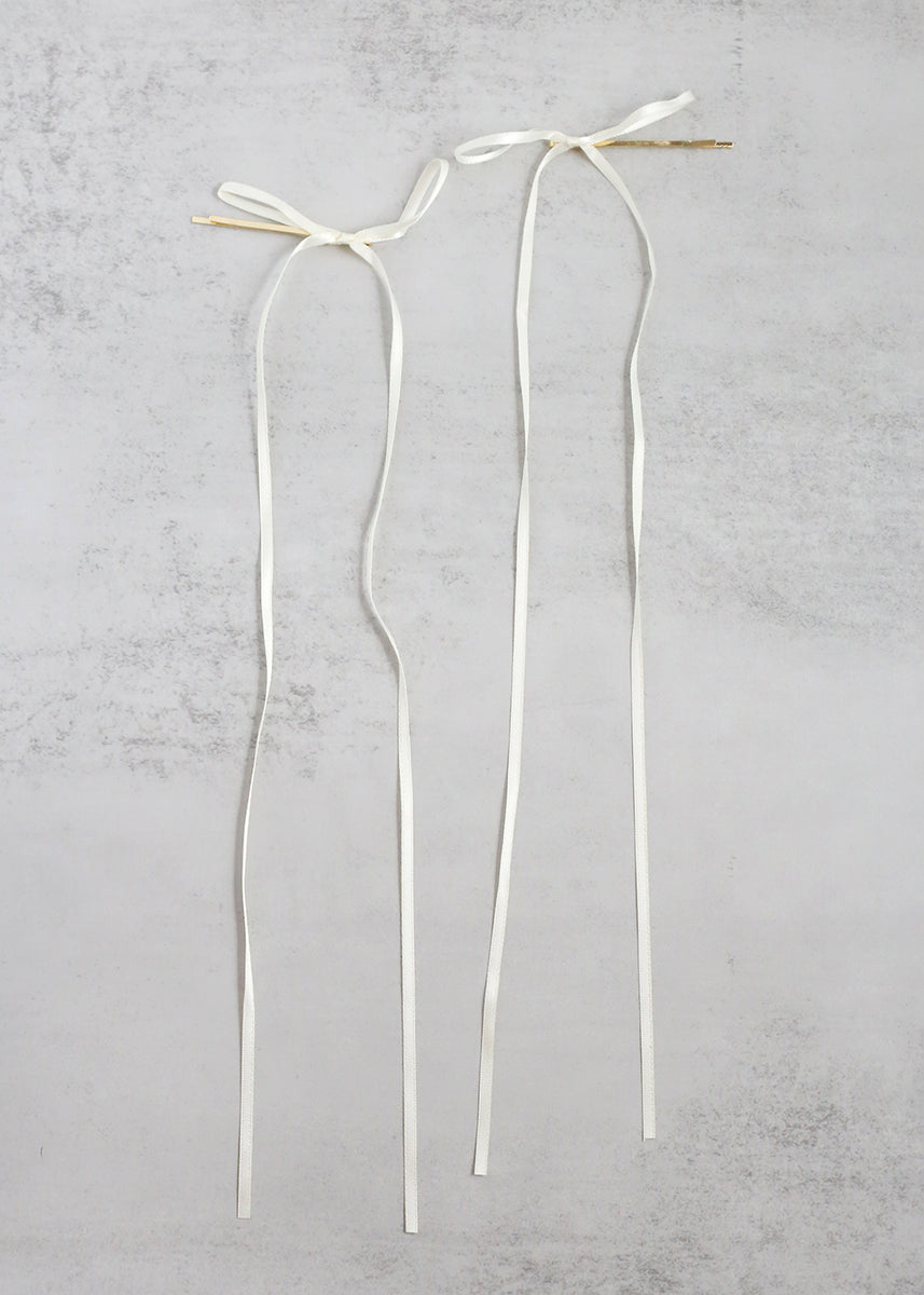 Cute 2 PC Thin Hair Bow Pins – Shop Miss A