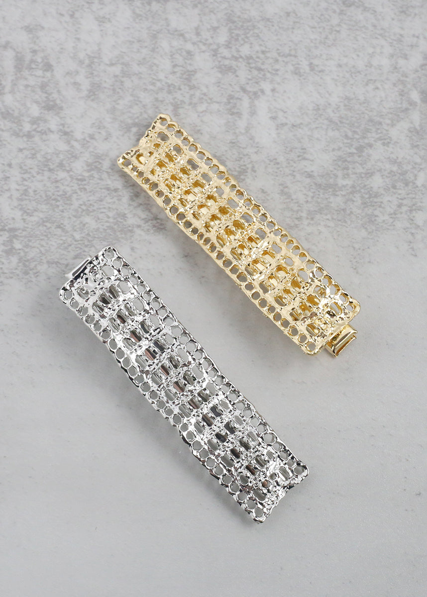 Textured Wavy Rectangular Hair Clip – Shop Miss A
