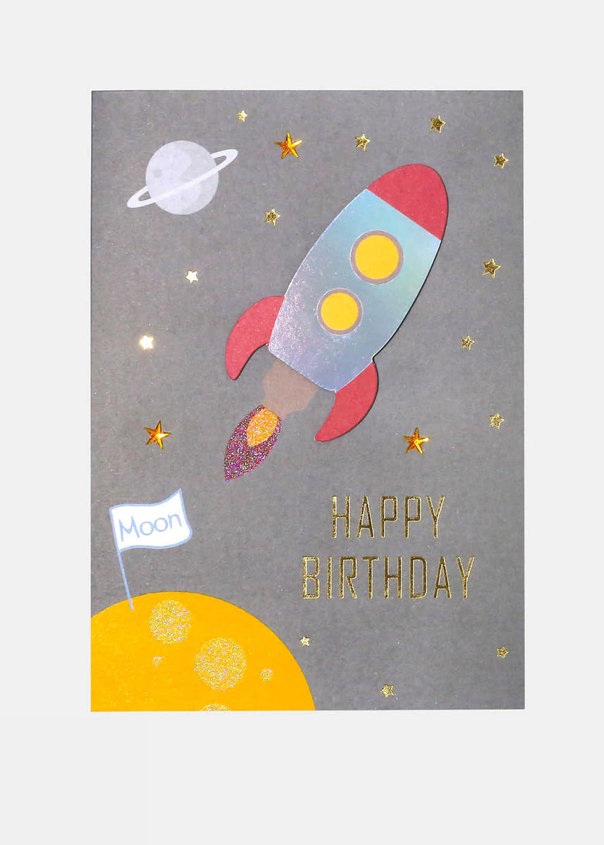 Happy Birthday Rocket Greeting Card – Shop Miss A