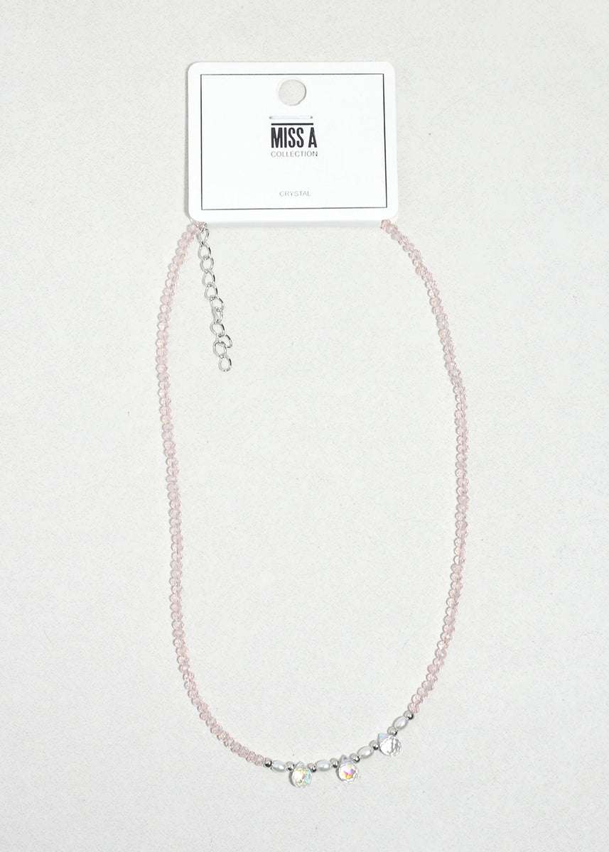 Iris Glow Crystal Beaded Necklace – Shop Miss A