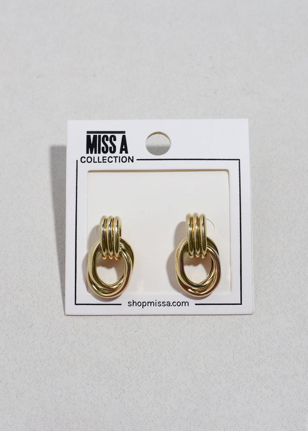 Linked Loop Stud Earrings – Shop Miss A
