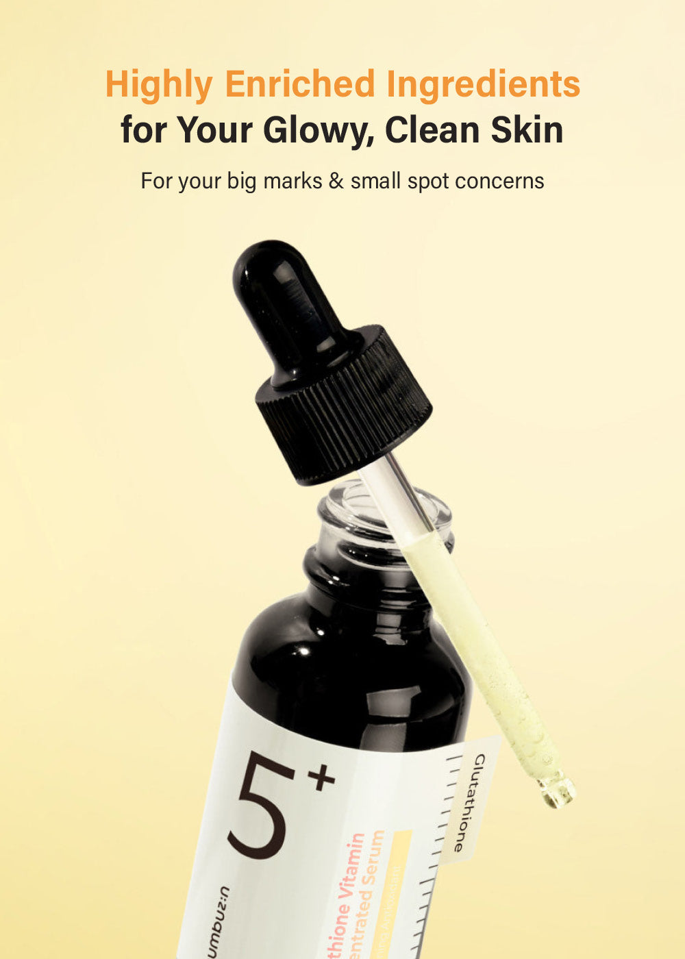 numbuzin No. 5+ Glutathione Vitamin Concentrated Serum 30ml – Shop Miss A