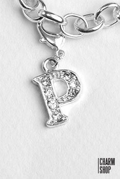 Silver Clear Initial P Dangle Charm – Shop Miss A