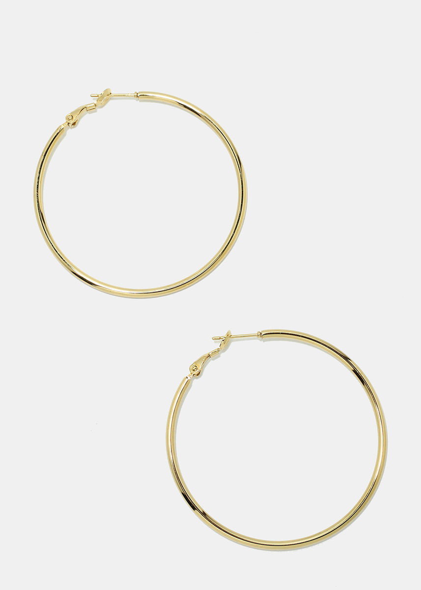 50-MM Metal Hoop Earrings – Shop Miss A