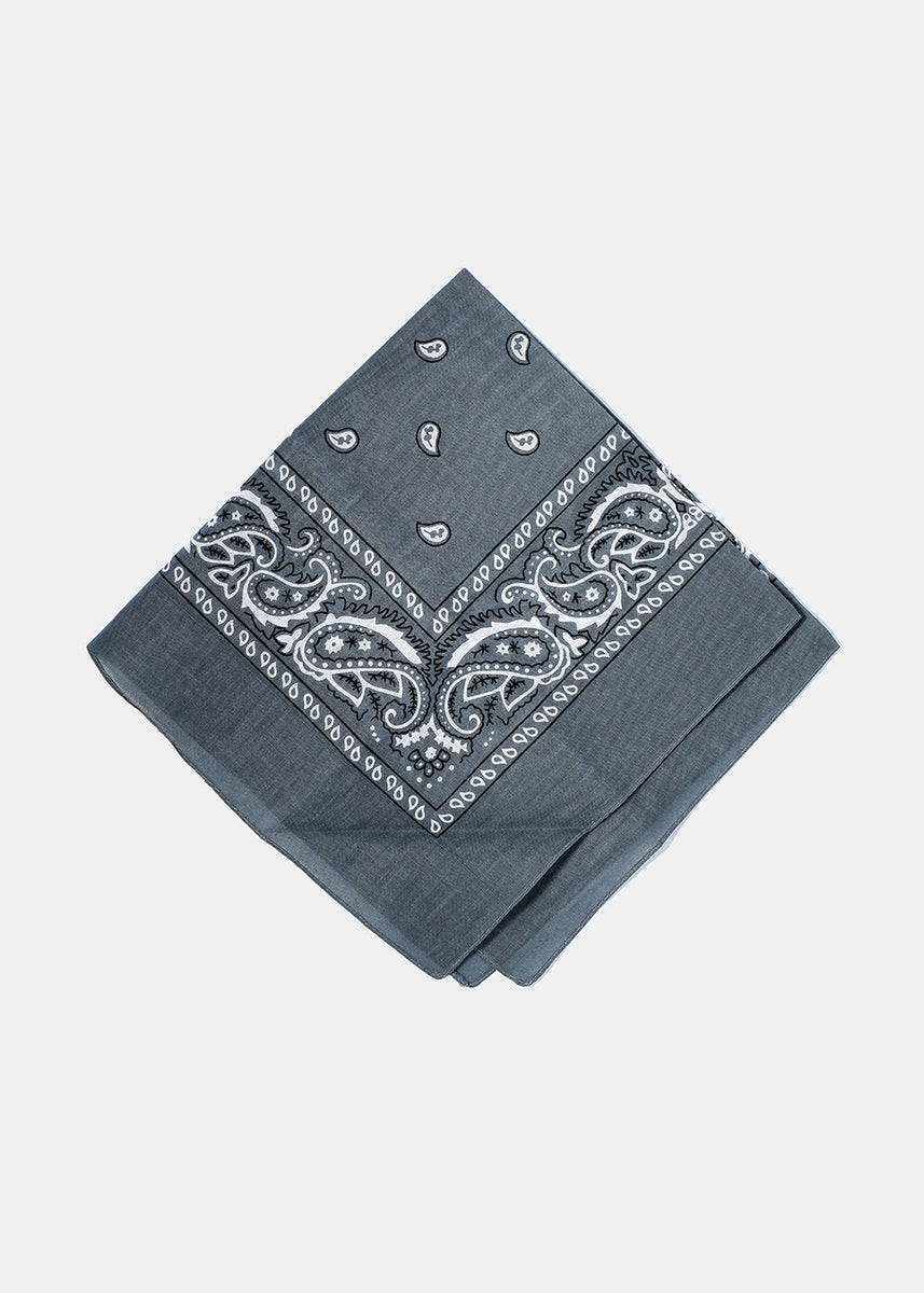Grey Paisley Print Bandana – Shop Miss A