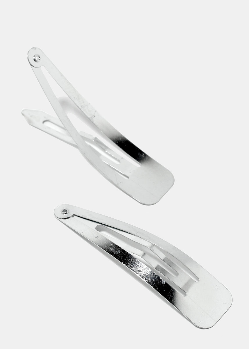 12-Piece Silver Large Metal Snap Clips – Shop Miss A